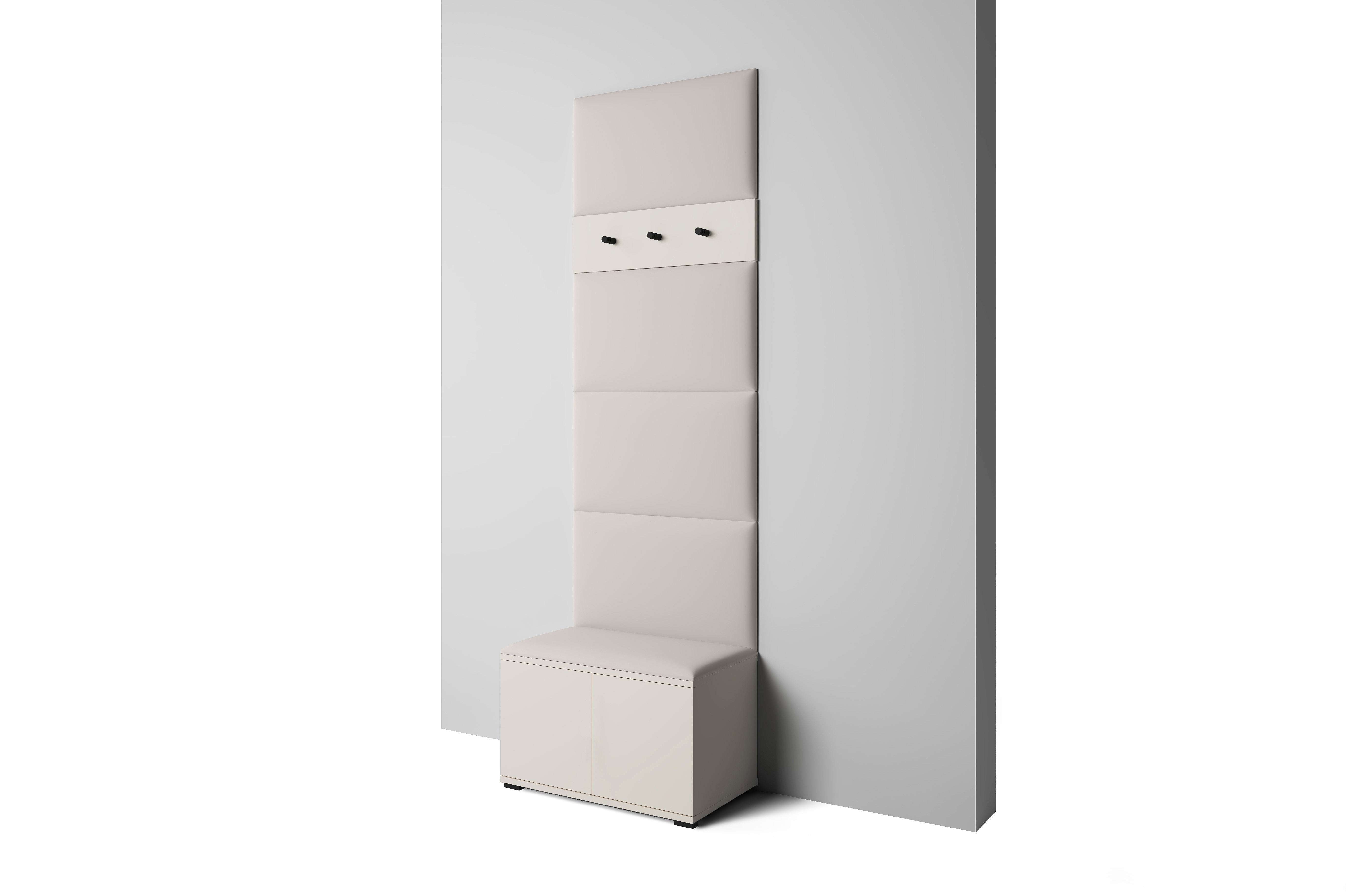 PK Bianco 6 Hallway Wardrobe Set - Cream